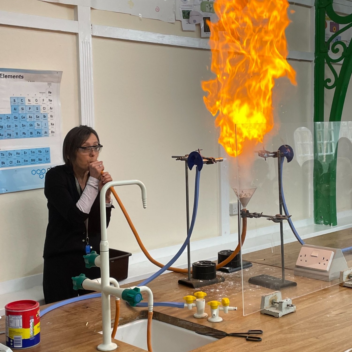 St Gabriel’s - Year 9 Demos Dazzle with Explosive Science Experiments